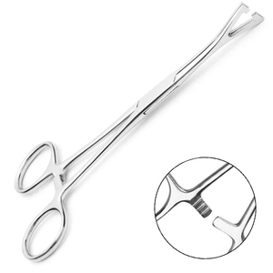 Slotted Triangular Head Forceps with Lock